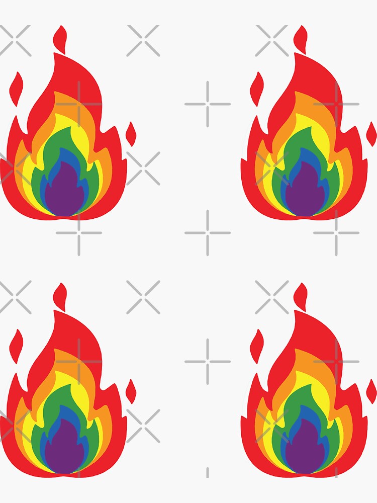 "LGBTQIA Pride - Never Lose Your Fire" Sticker for Sale by MarioPrints ...