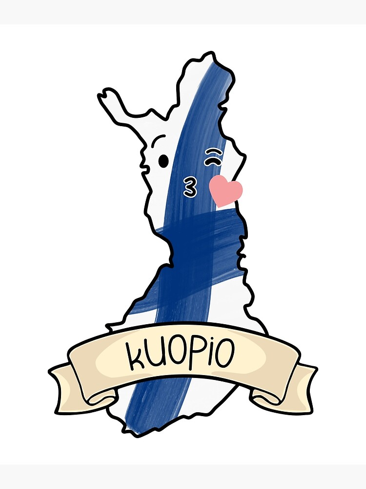 "Kuopio" Poster for Sale by WordsMaps | Redbubble
