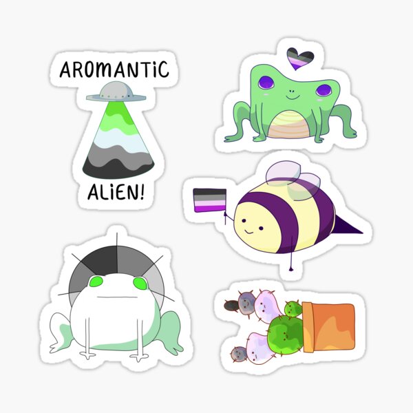 "Aroace Pride " Sticker for Sale by ForTheFrogWar | Redbubble