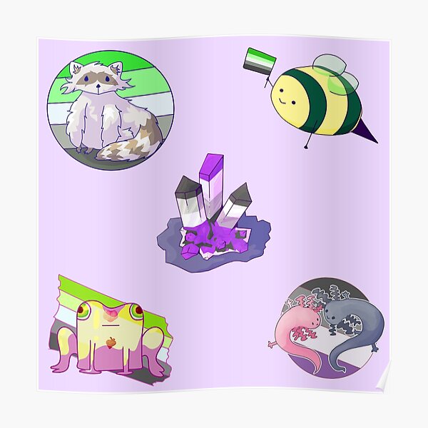 "Witchy Aroace Pride " Poster for Sale by ForTheFrogWar | Redbubble