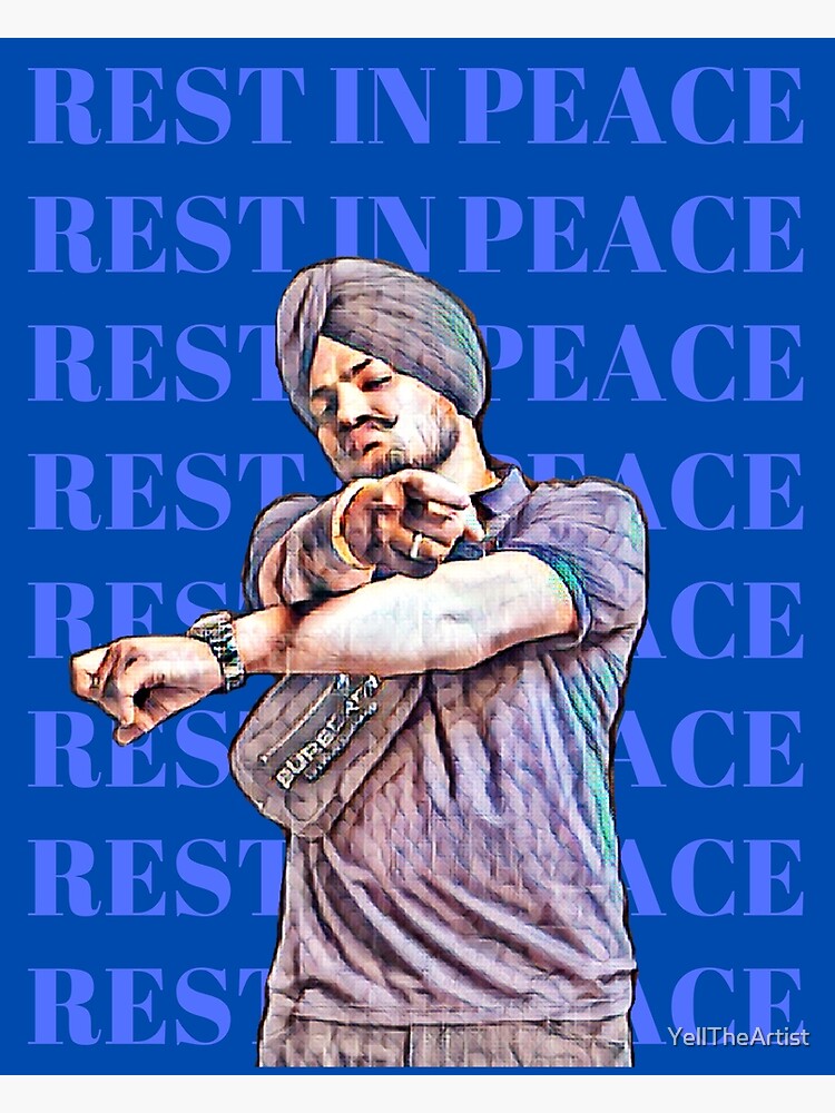 "Rip Legend Sidhu Moose Wala" Poster for Sale by YellTheArtist | Redbubble