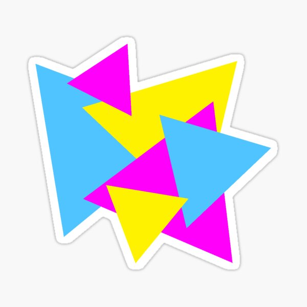 "Subtle pan Pride small geometric triangles small - transparent ...