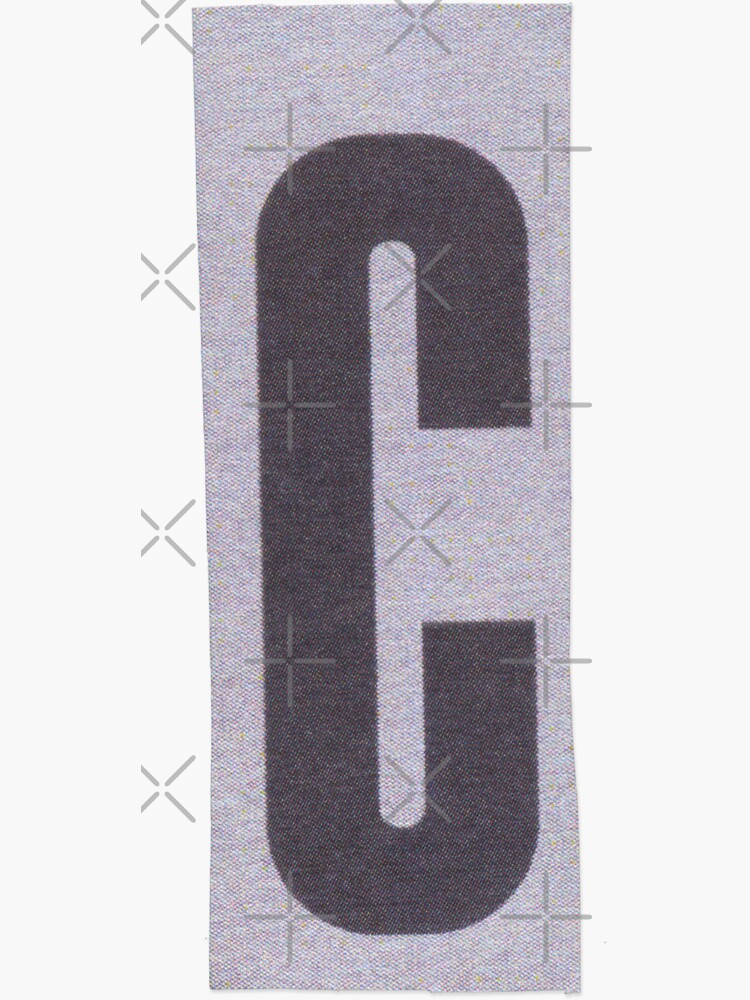 "Letter C, Ransom note letters Design" Sticker for Sale by DailyShirts1 ...