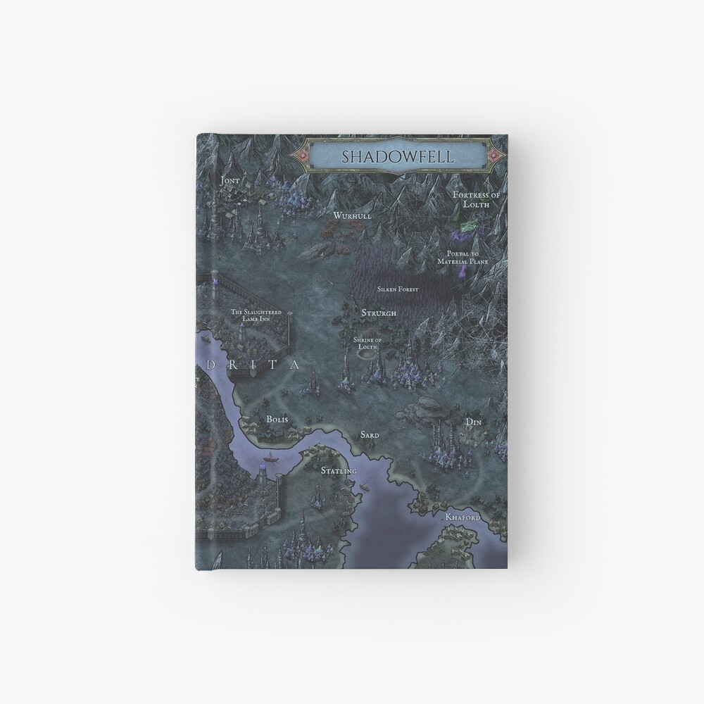 "Shadowfell World Map" Poster for Sale by DGthenew1D | Redbubble