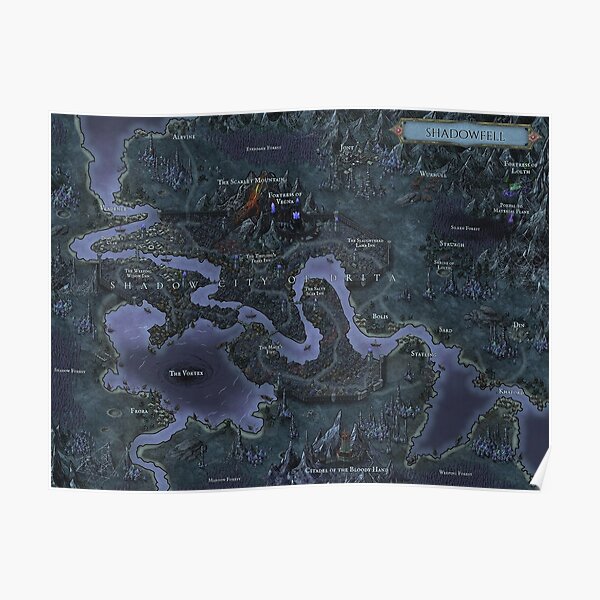 "Shadowfell World Map" Poster by DGthenew1D | Redbubble