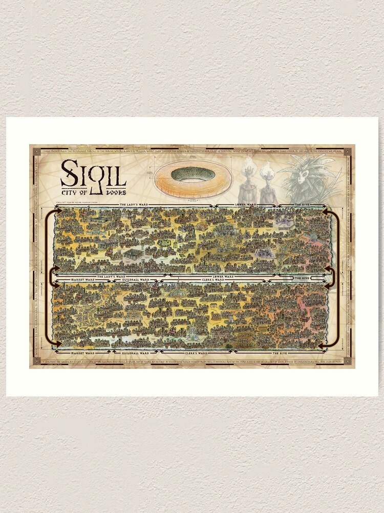 "City map of Sigil " Art Print for Sale by DGthenew1D | Redbubble