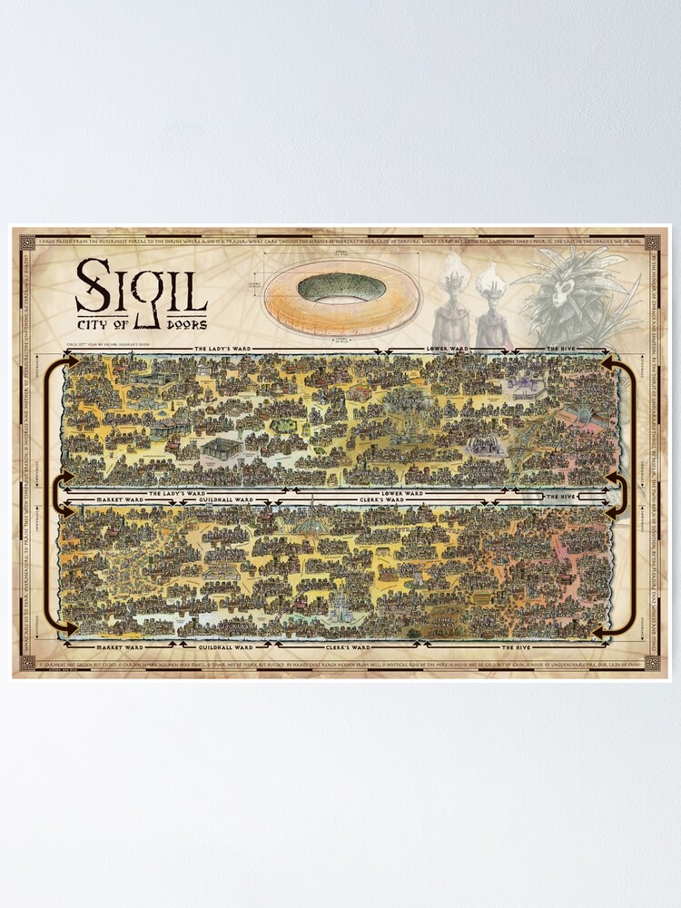 "City map of Sigil " Poster for Sale by DGthenew1D | Redbubble