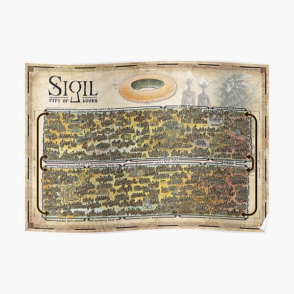 "City map of Sigil " Poster for Sale by DGthenew1D | Redbubble