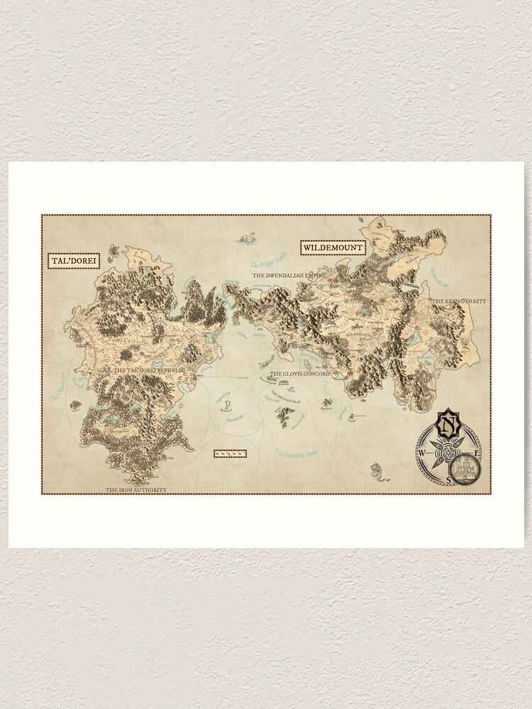 "Eastern Exandria: Tal'dorei and Wildemount" Art Print for Sale by ...