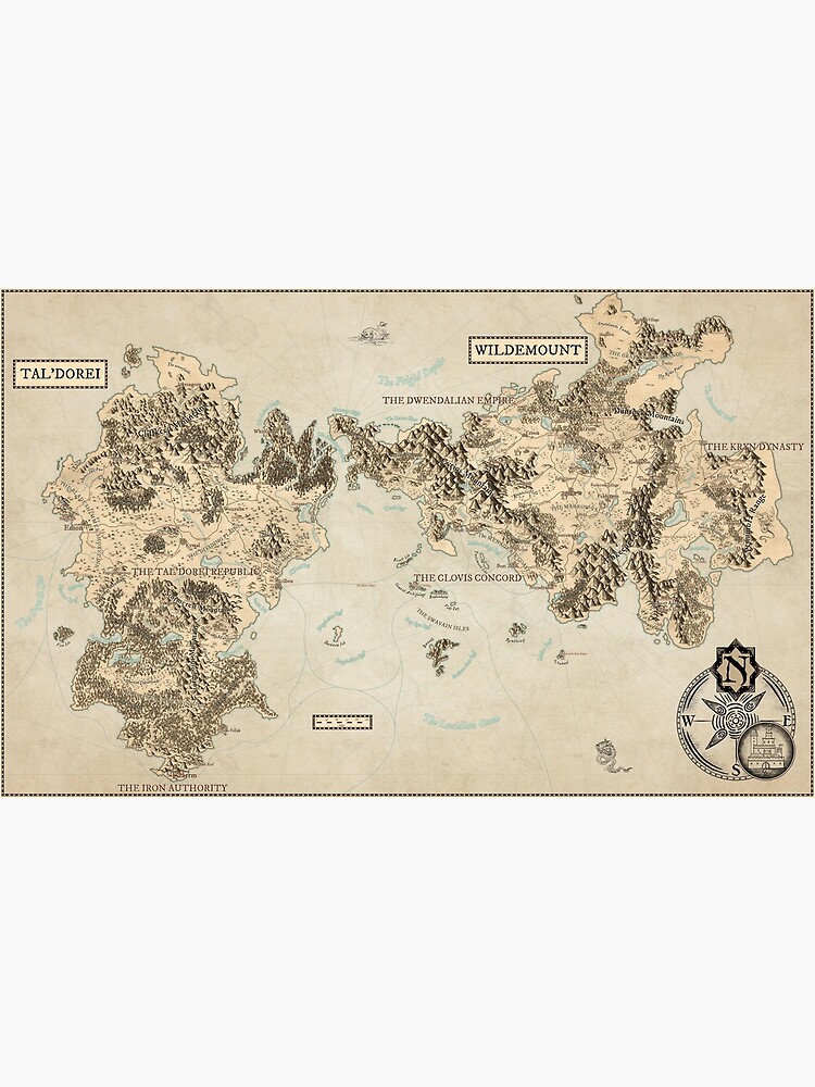 "Eastern Exandria: Tal'dorei and Wildemount" Poster for Sale by ...