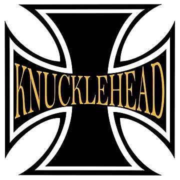 "Knucklehead" Sticker for Sale by rogue-design | Redbubble