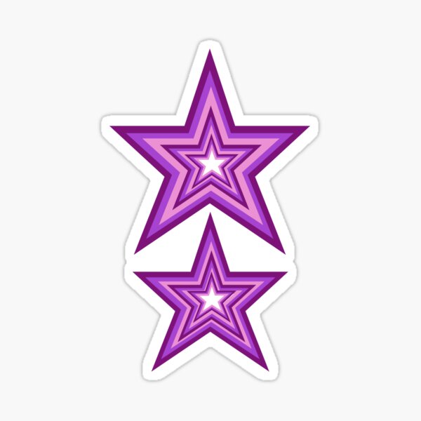 "Purple star" Sticker for Sale by CrystalWoodZ | Redbubble
