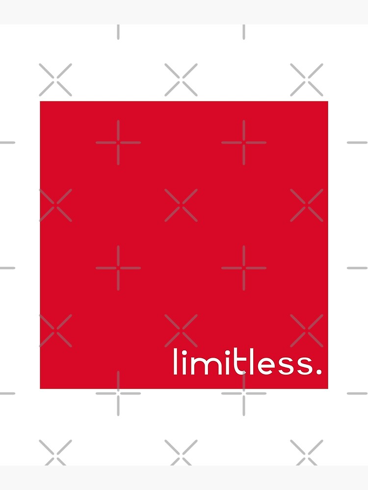 "limitless red simple artboard" Poster for Sale by kimart18 | Redbubble