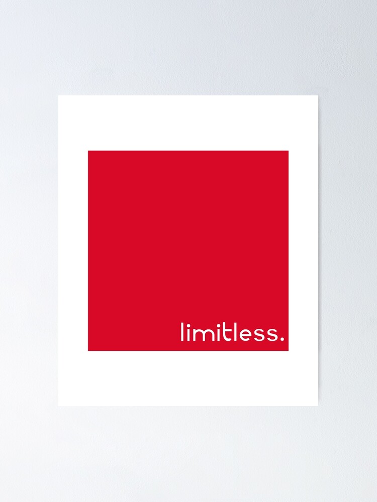 "limitless red simple artboard" Poster for Sale by kimart18 | Redbubble