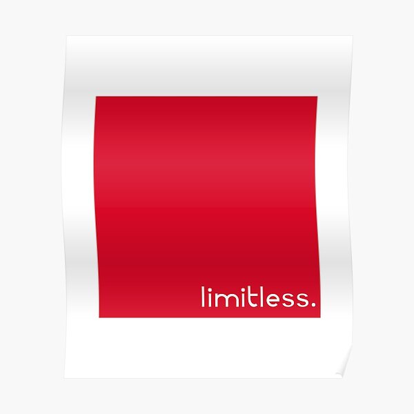 "limitless red simple artboard" Poster for Sale by kimart18 | Redbubble