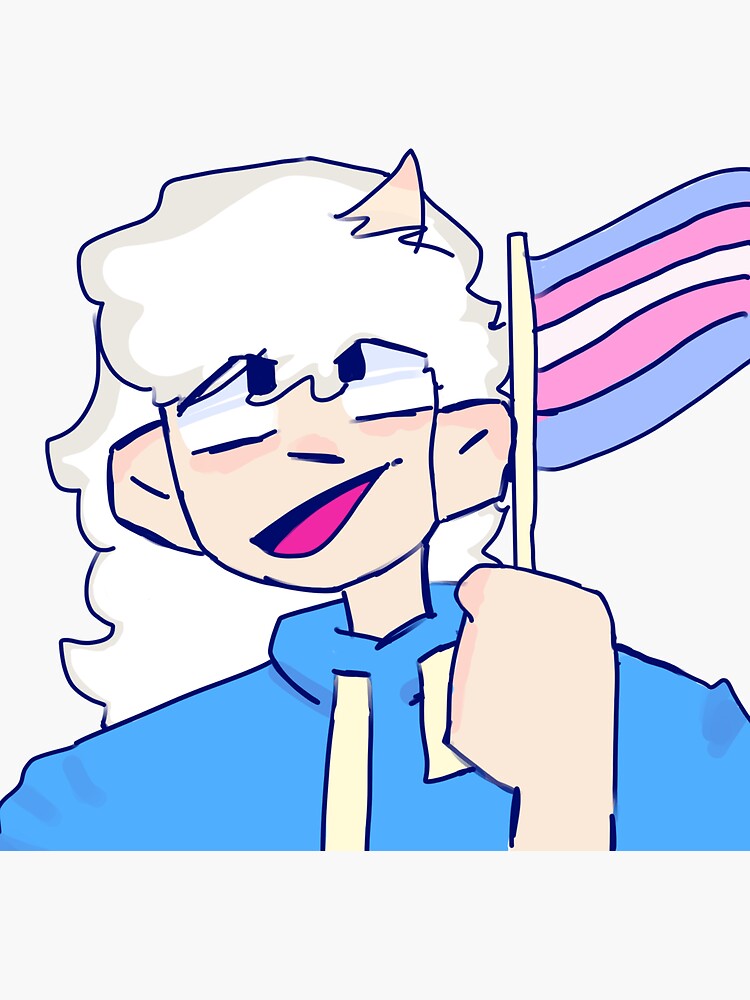"June pride month trans flag transparent " Sticker for Sale by ...