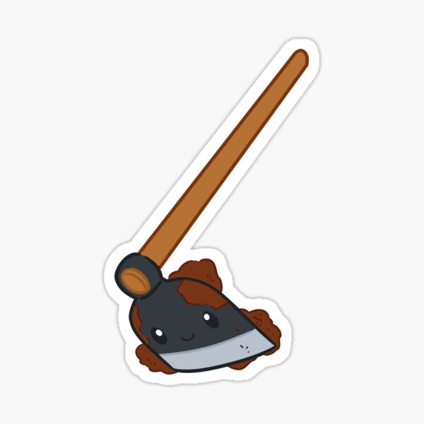 "Dirty Garden Hoe" Sticker for Sale by MissyMooMedia | Redbubble