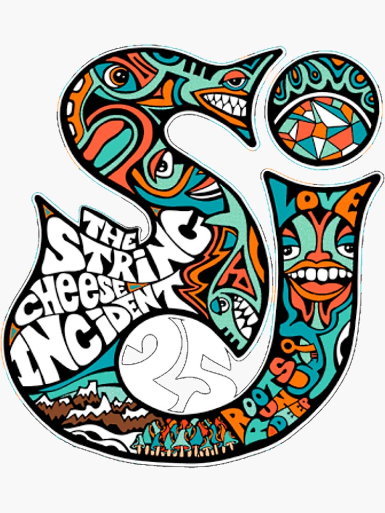 "the string cheese incident band rock" Sticker for Sale by fhatchg ...