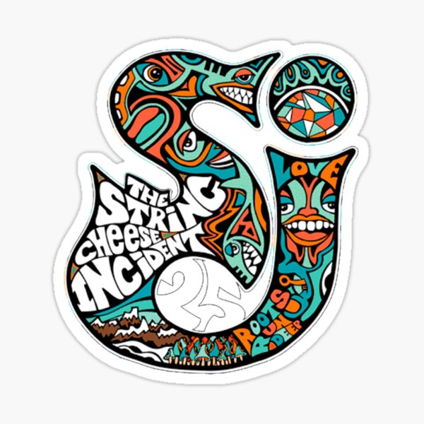 "the string cheese incident band rock" Sticker for Sale by fhatchg ...