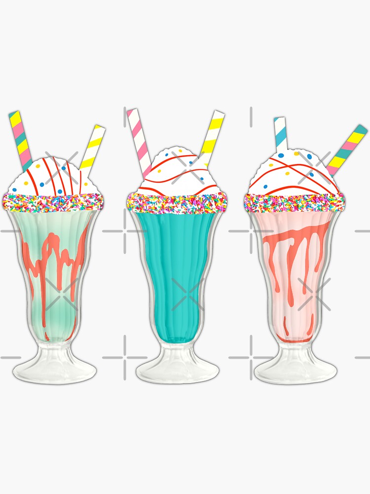 "Triple Date Milkshake " Sticker for Sale by EmmaAtTheMovies | Redbubble