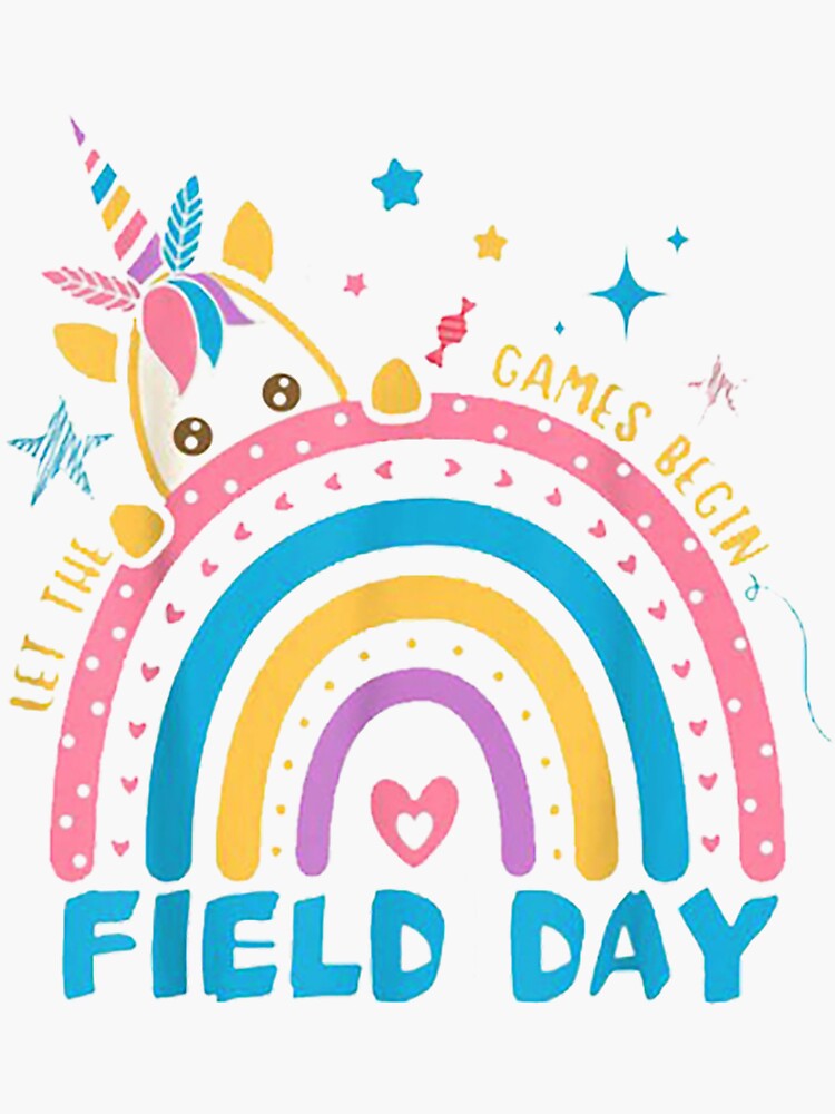 "Tie Dye Field Day Vibes Last Day Of School Field Day Teacher" Sticker ...