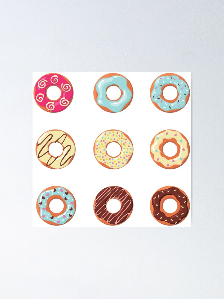 "National Donut Day " Poster for Sale by bintangkomet | Redbubble