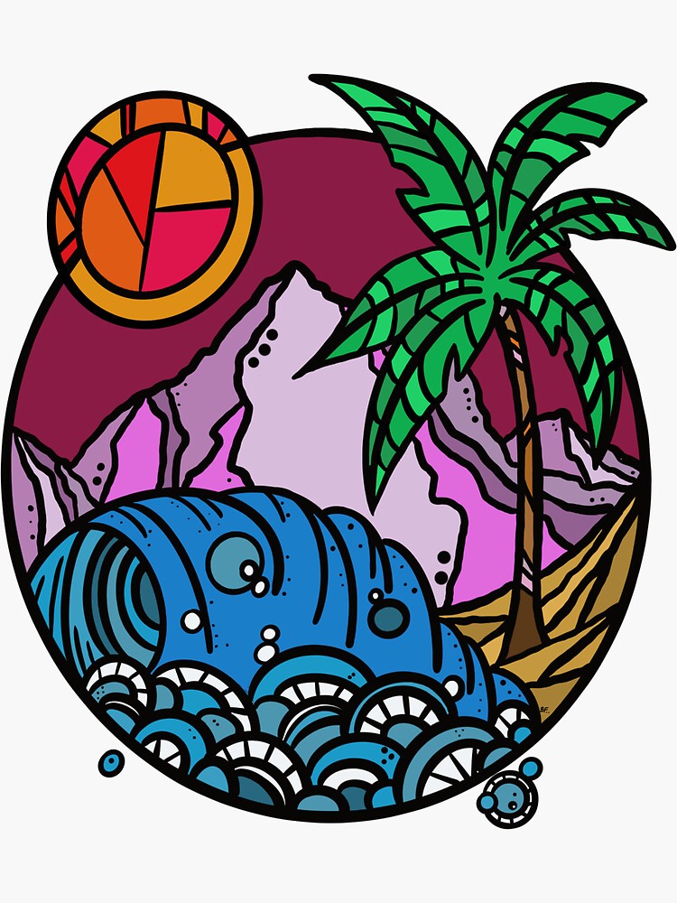 "island time" Sticker for Sale by embrace-endure | Redbubble