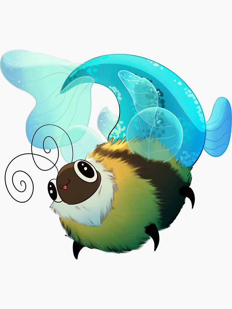 "Merbee" Sticker by Artfromtheabyss | Redbubble