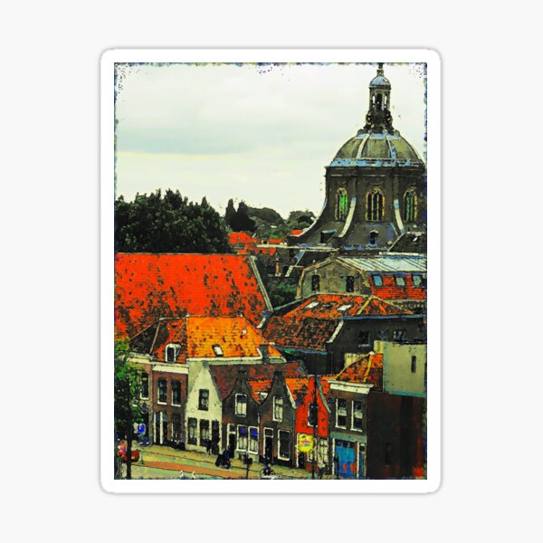 "Oude Leiden " Sticker for Sale by gg-collection | Redbubble