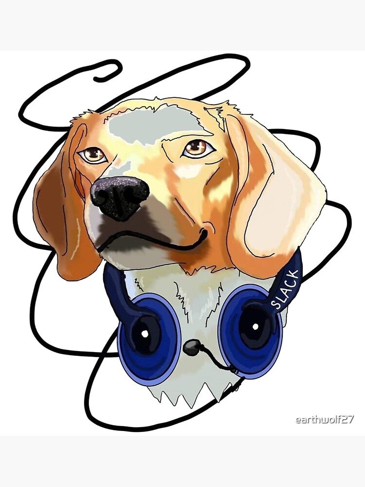 "Gamer Dog " Poster for Sale by earthwolf27 | Redbubble