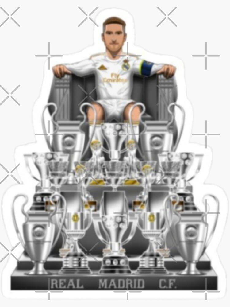 "S. Ramos "El Capitano" Apparel And Merchandise - " Sticker for Sale by ...
