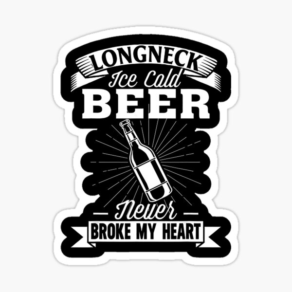 "long neck ice cold" Sticker for Sale by higudisijen | Redbubble