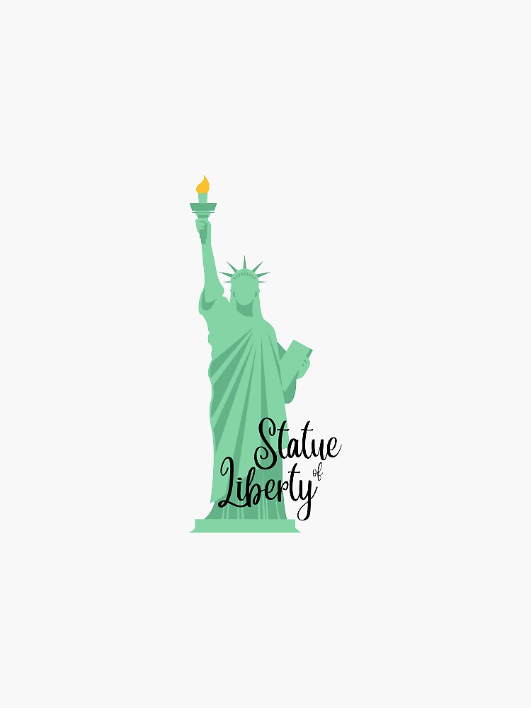 "Lady liberty - statue of liberty " Sticker for Sale by PCpallavi ...