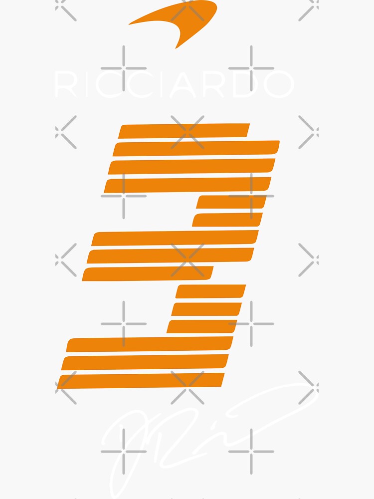 "Daniel Ricciardo 3 - F1 2023" Sticker for Sale by Malaka7 | Redbubble