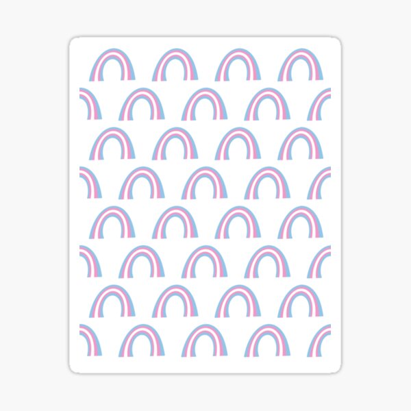 "Trans Rainbow" Sticker for Sale by ml-steve | Redbubble