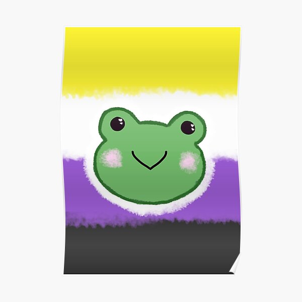 "non-binary frog" Poster for Sale by willows--art | Redbubble