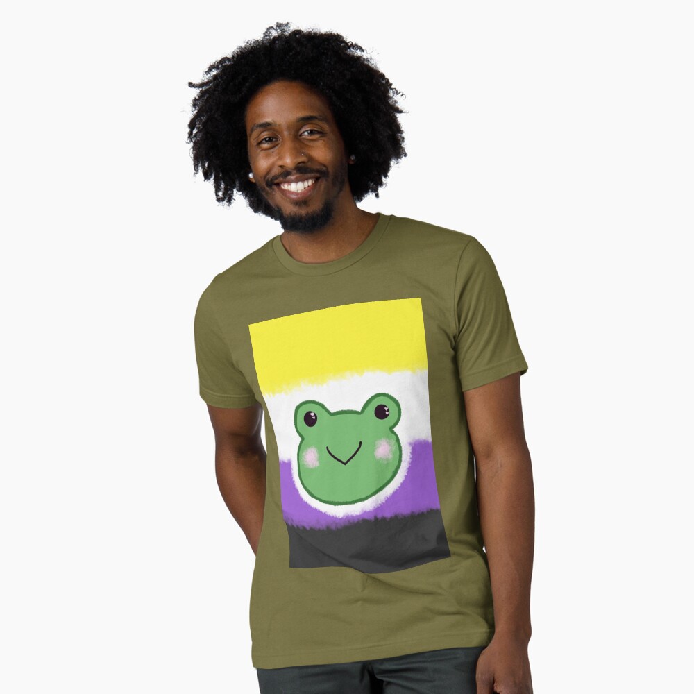 "non-binary frog" Sticker for Sale by willows--art | Redbubble
