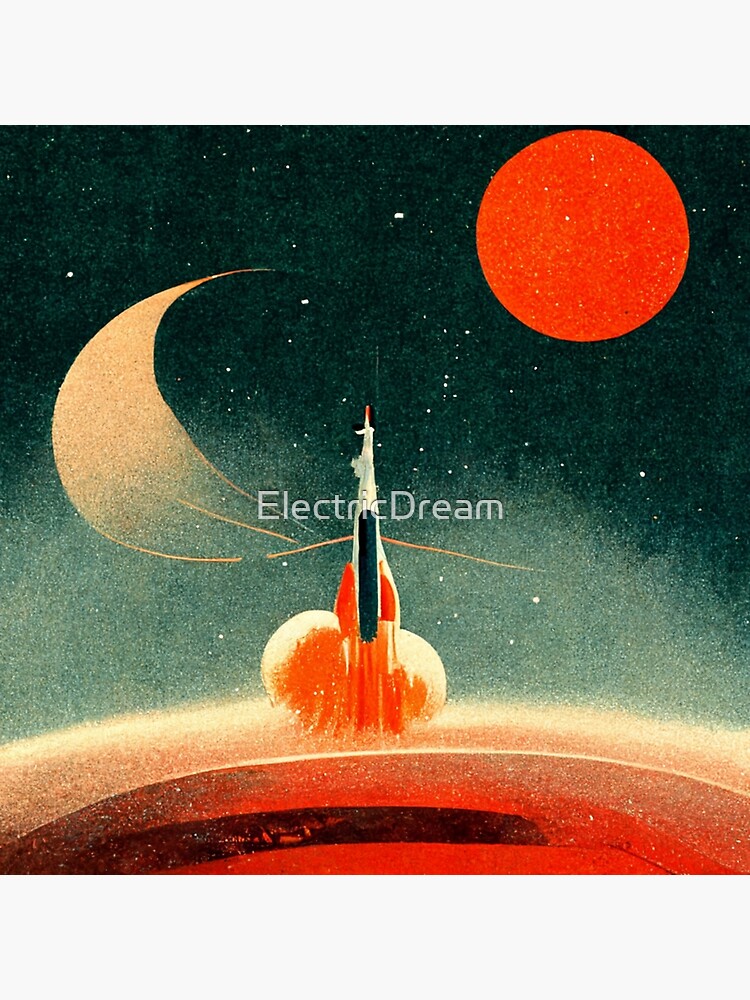 "Retro Rocket Illustration " Poster for Sale by ElectricDream | Redbubble