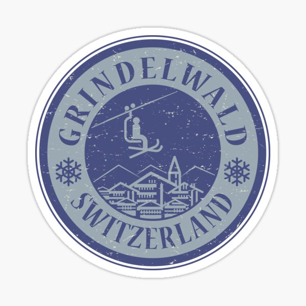 "Grindelwald, Switzerland" Sticker for Sale by studio838 | Redbubble