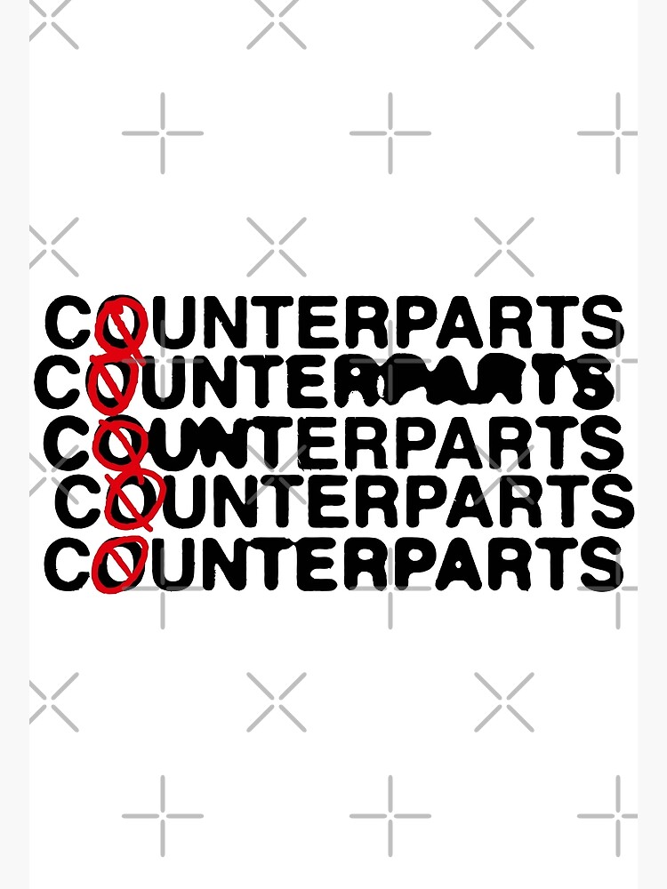"Counterparts Merch Stacked Logo" Poster for Sale by ZaidiShopy | Redbubble