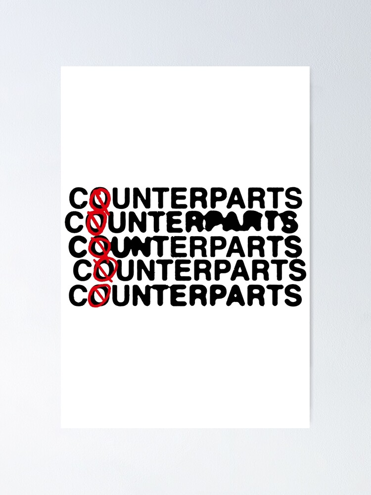 "Counterparts Merch Stacked Logo" Poster for Sale by ZaidiShopy | Redbubble