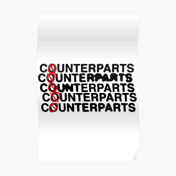 "Counterparts Merch Stacked Logo" Poster for Sale by ZaidiShopy | Redbubble