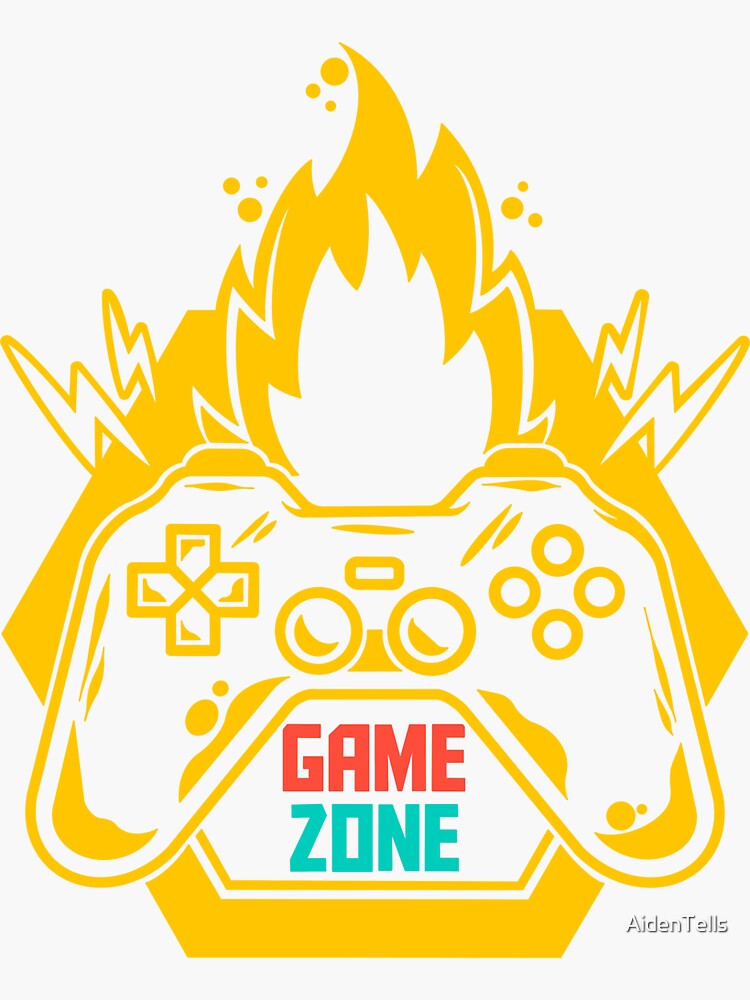 "Gamer Zone" Sticker for Sale by AidenTells | Redbubble