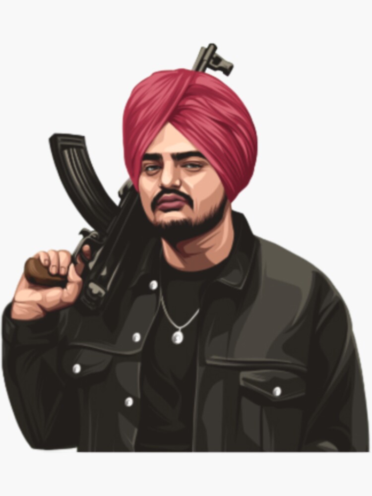 "sidhu moosewala I sidhu moosewala rip I sidhu gun" Sticker for Sale by ...