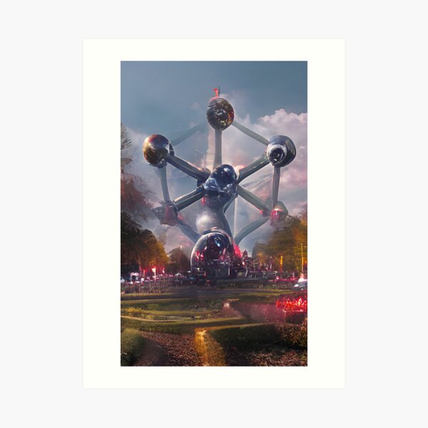 "Brussel Atomium " Art Print for Sale by Visual-Fantasy | Redbubble