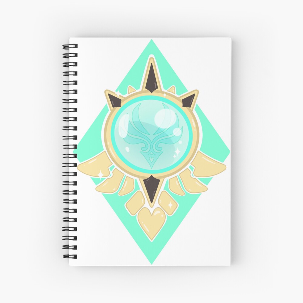 "genshin impact anemo mondstat vision" Spiral Notebook by rinnie-pop ...