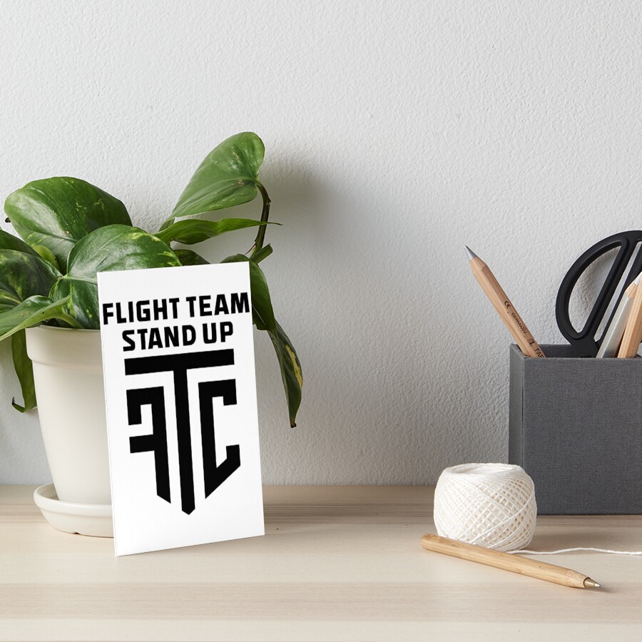 "Flight Reacts Merch Flightreacts Ftc Flight Team Stand Up" Art Board ...