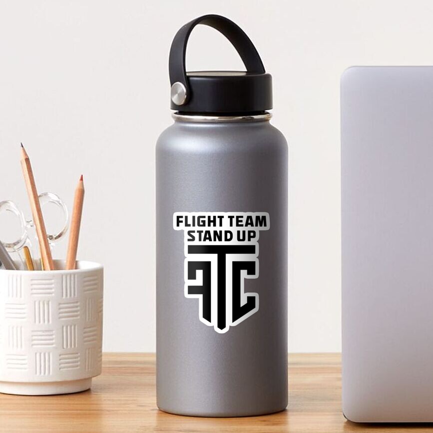 "Flight Reacts Merch Flightreacts Ftc Flight Team Stand Up" Sticker for ...
