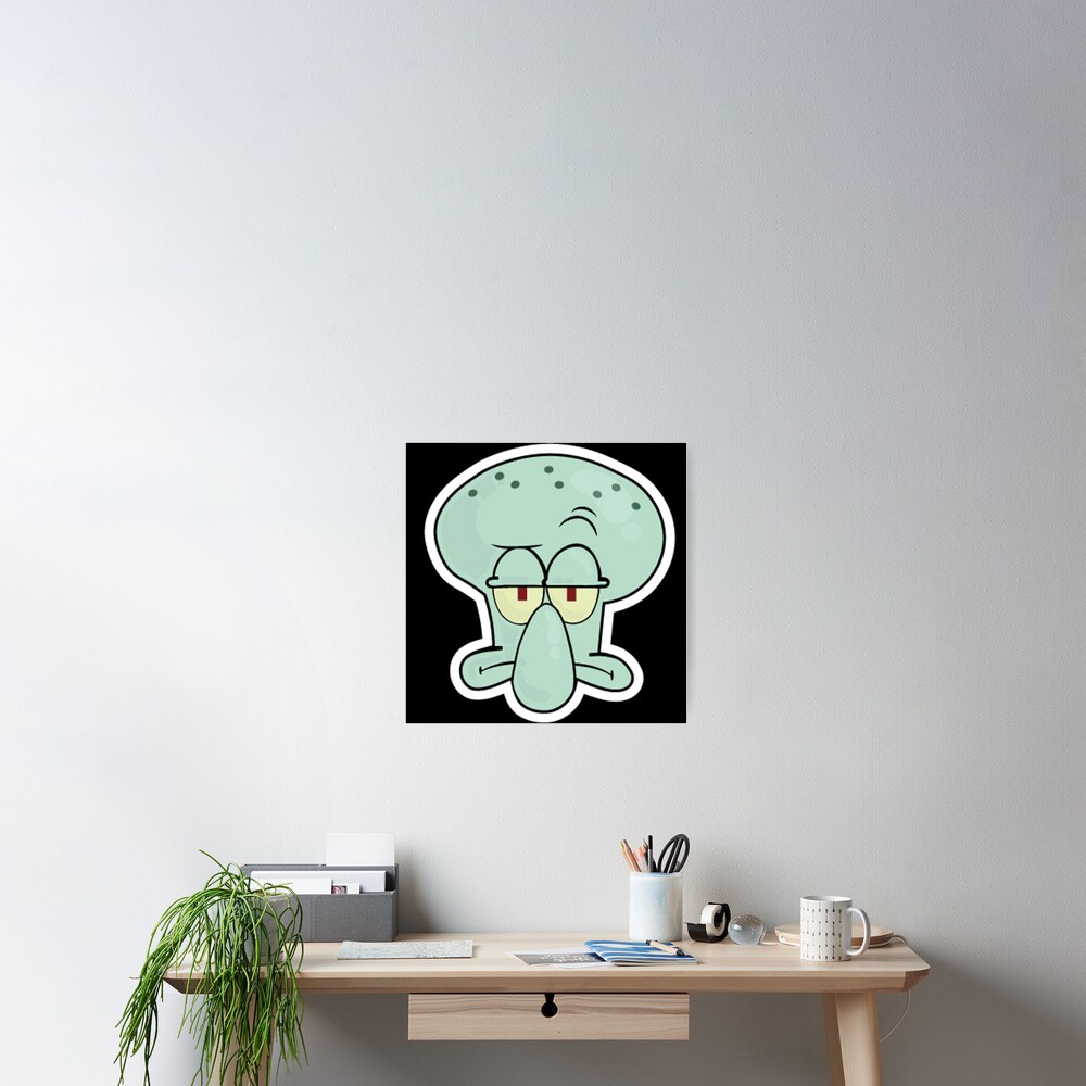 "Squidward Face" Poster for Sale by ballardterry879 | Redbubble