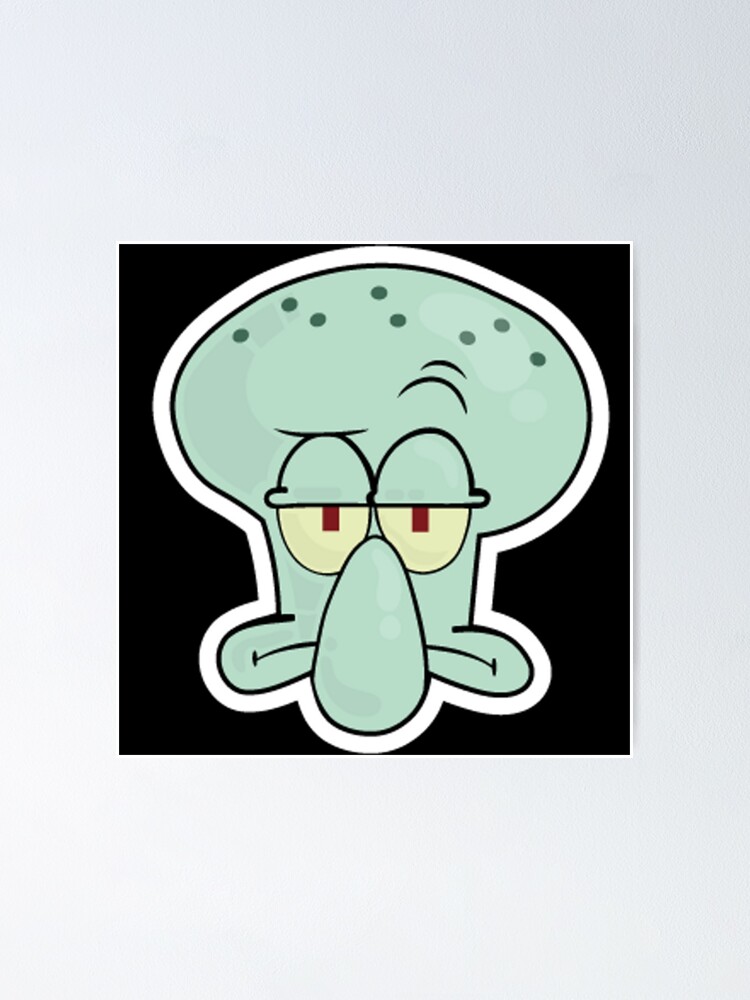 "Squidward Face" Poster for Sale by ballardterry879 | Redbubble